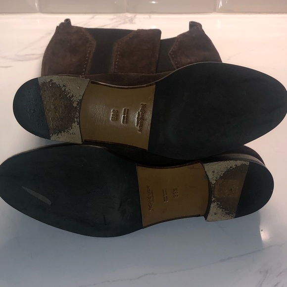 Yves Saint Laurent | Shoes | Yves Saint Laurent Brown Suede Riding Boot ...